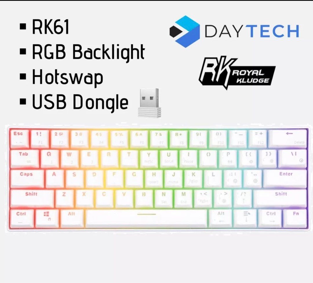 Royal Kludge RK61 Mechanical Gaming Keyboard, Computers & Tech, Parts ...