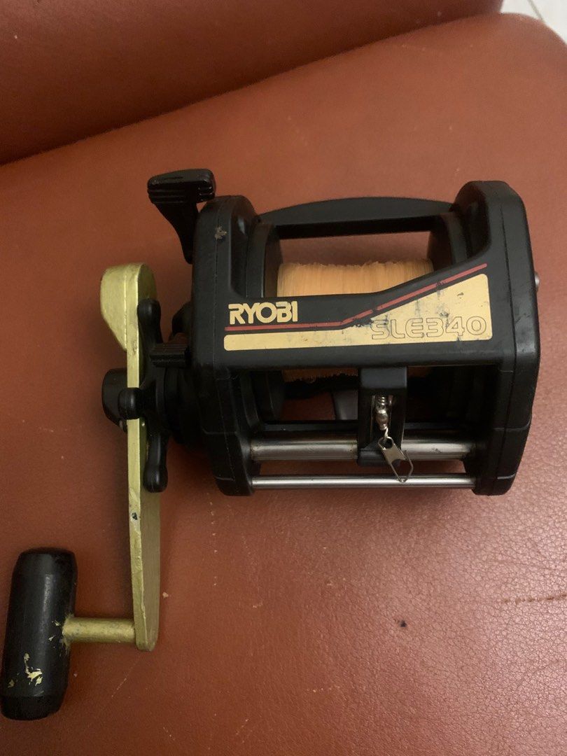 Ryobi SLE 340 DrumTrolling Reel, Sports Equipment, Fishing on Carousell