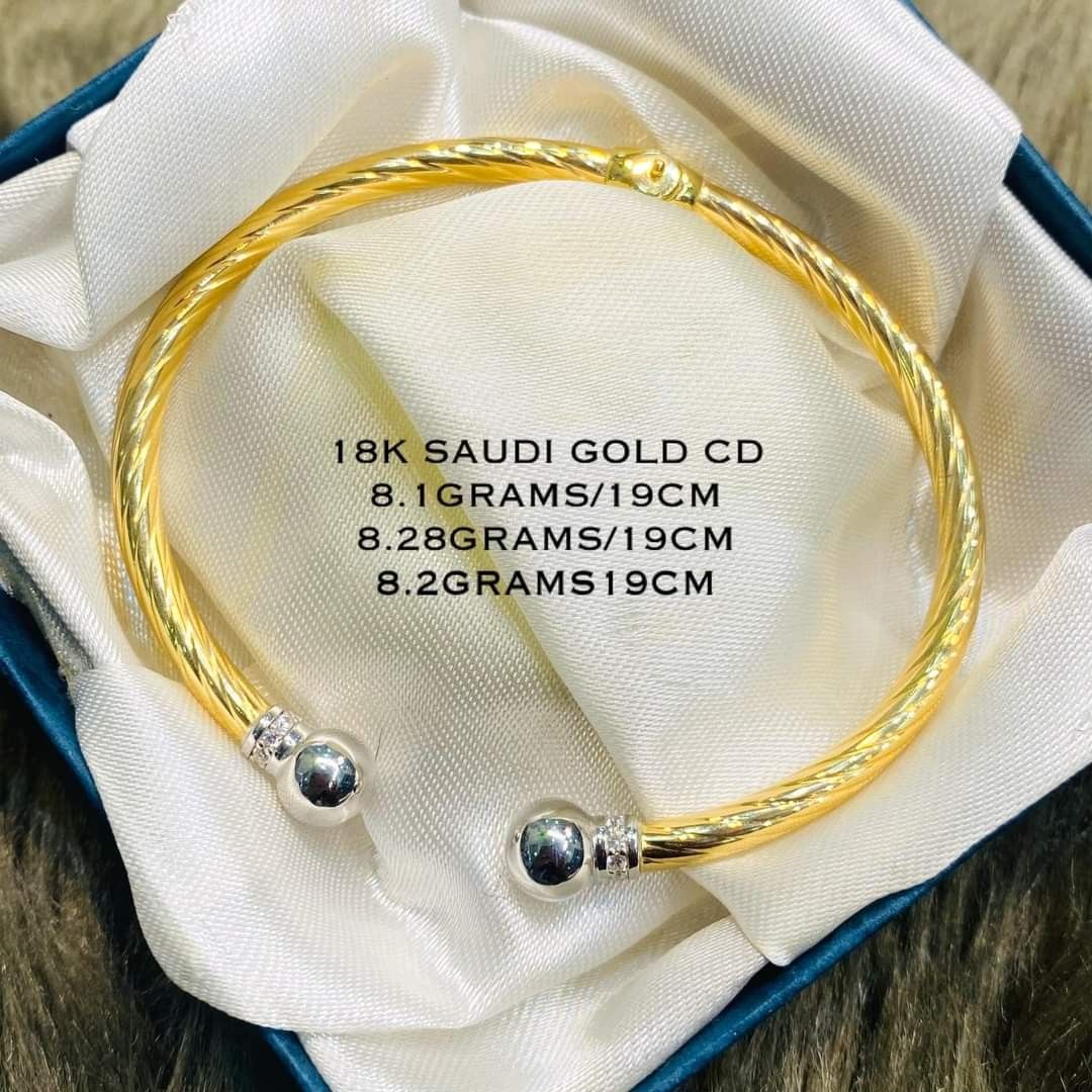 Saudi 18k bangle, Women's Fashion, Jewelry & Organizers, Bracelets on ...