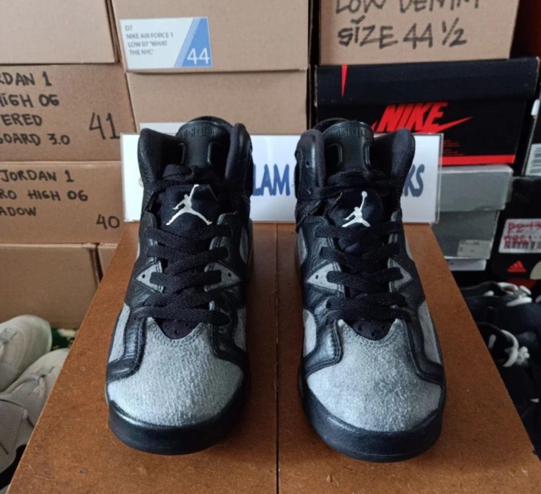 Sepatu Jordan 6 Cool Grey Size 37 1/2 (ORIGINAL/LEATHER), Fesyen Pria ...