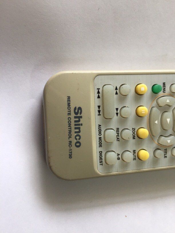 Shinco dvd remote 手提 discman dvd機用, 家庭電器, 電視 & 其他娛樂, 藍光及播放器 - Carousell