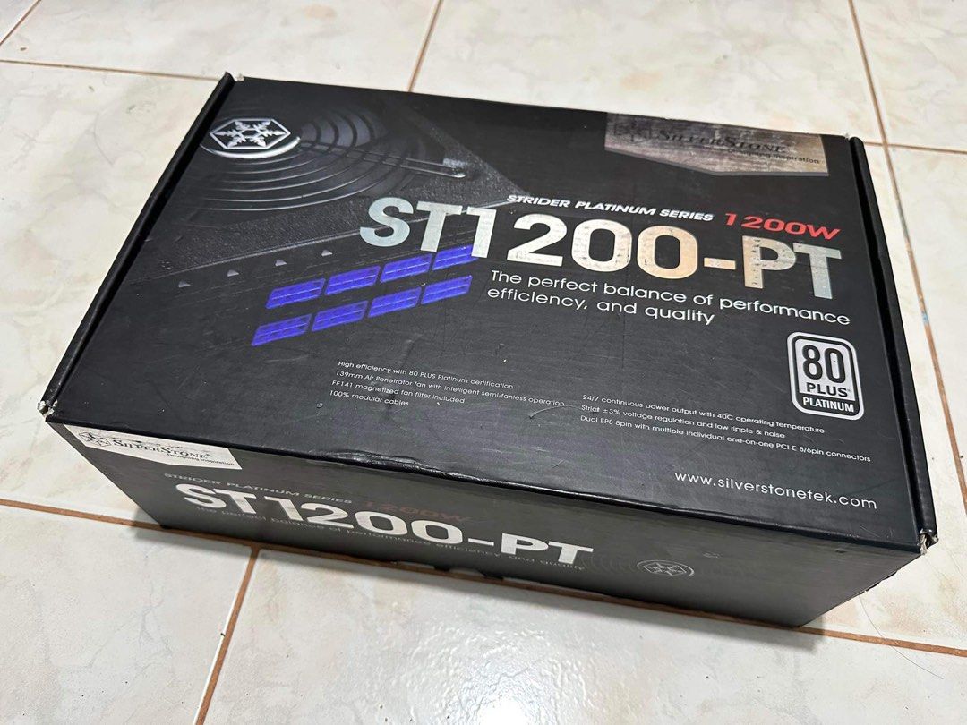 SilverStone ST1200-PT 1200watts 80+ Platinum, Computers & Tech, Parts ...