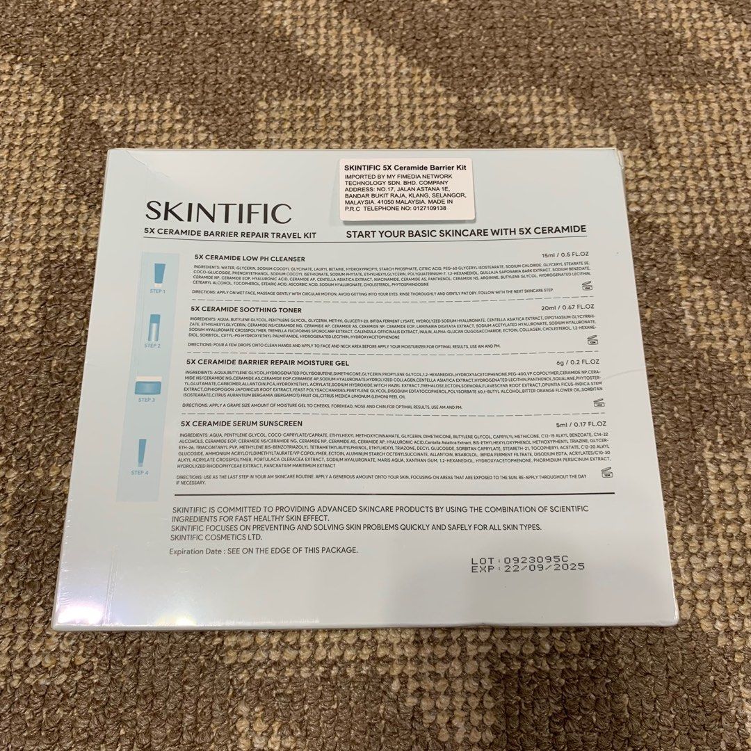 Skintific 5x Ceramide Barrier Repair Travel Kit, Beauty & Personal Care ...