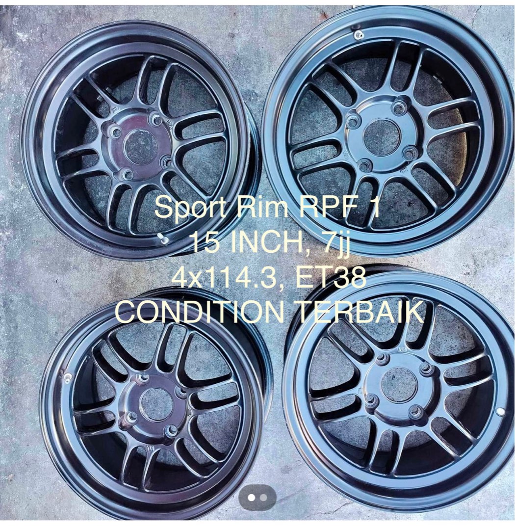 Sport rim RPF1 15 inch, Auto Accessories on Carousell