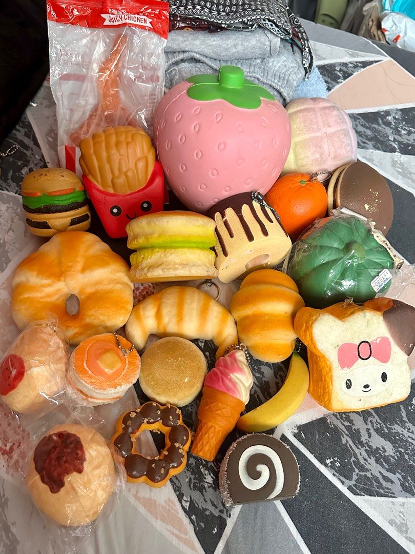 squishy foodies bundle set, Hobbies & Toys, Toys & Games on Carousell