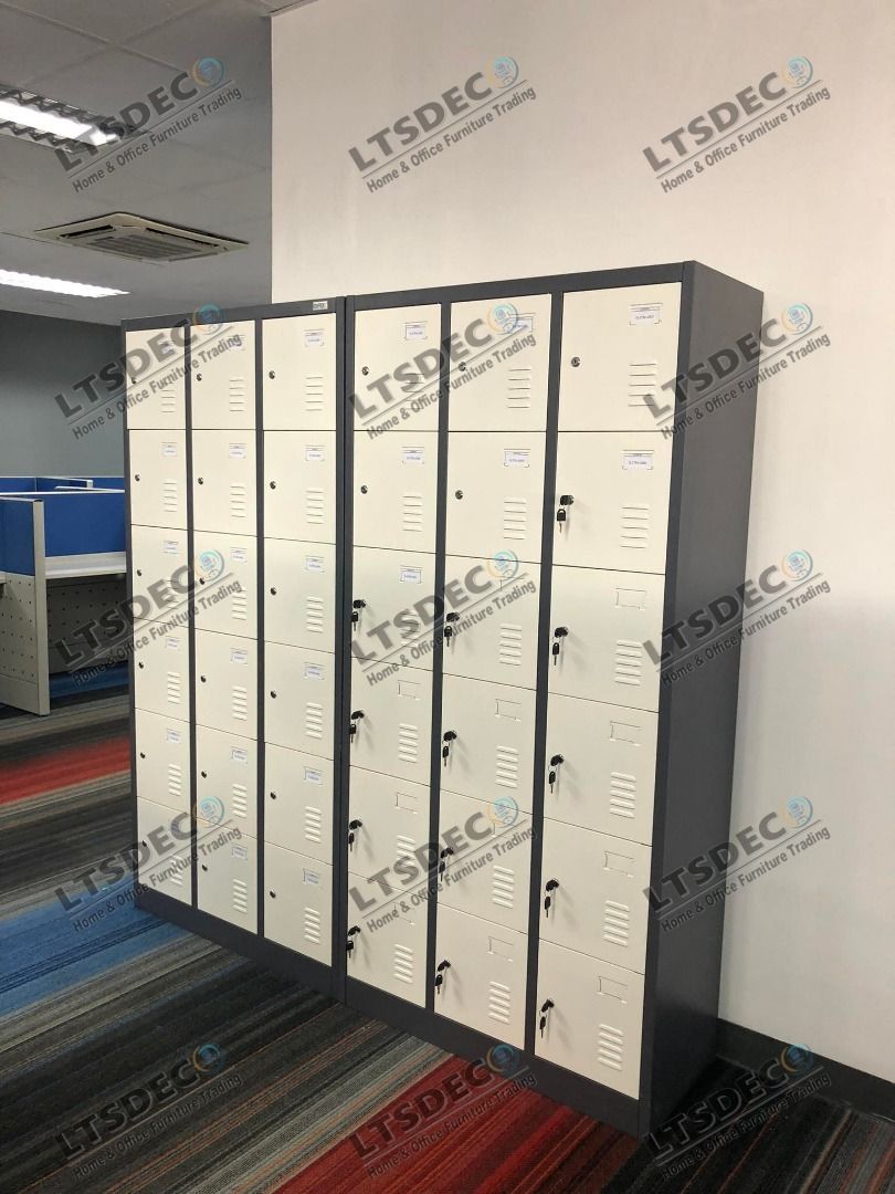 STEEL LOCKER TWO-TONE OFFICE PARTITION FURNITURE on Carousell