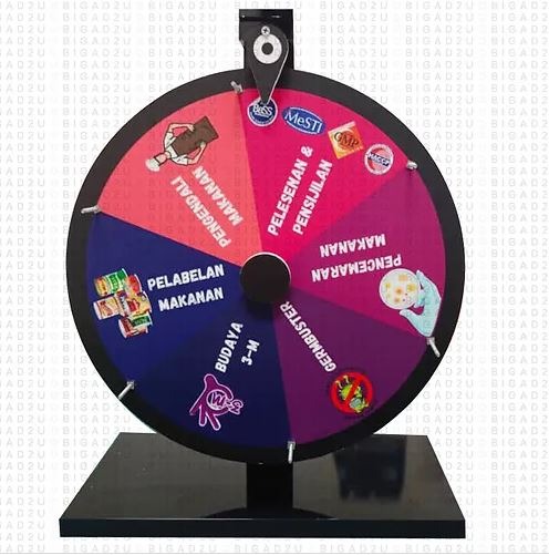 Table Top Wheel of Fortune (16"), Hobbies & Toys, Toys & Games on Carousell
