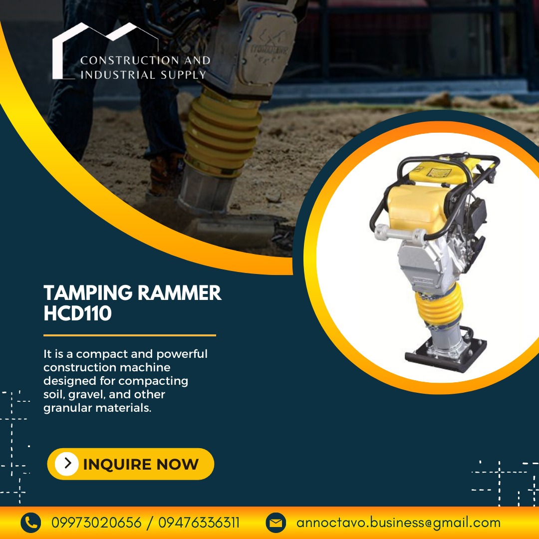 Tamping Rammer HCD110 | Soil Compaction | Construction Equipment ...