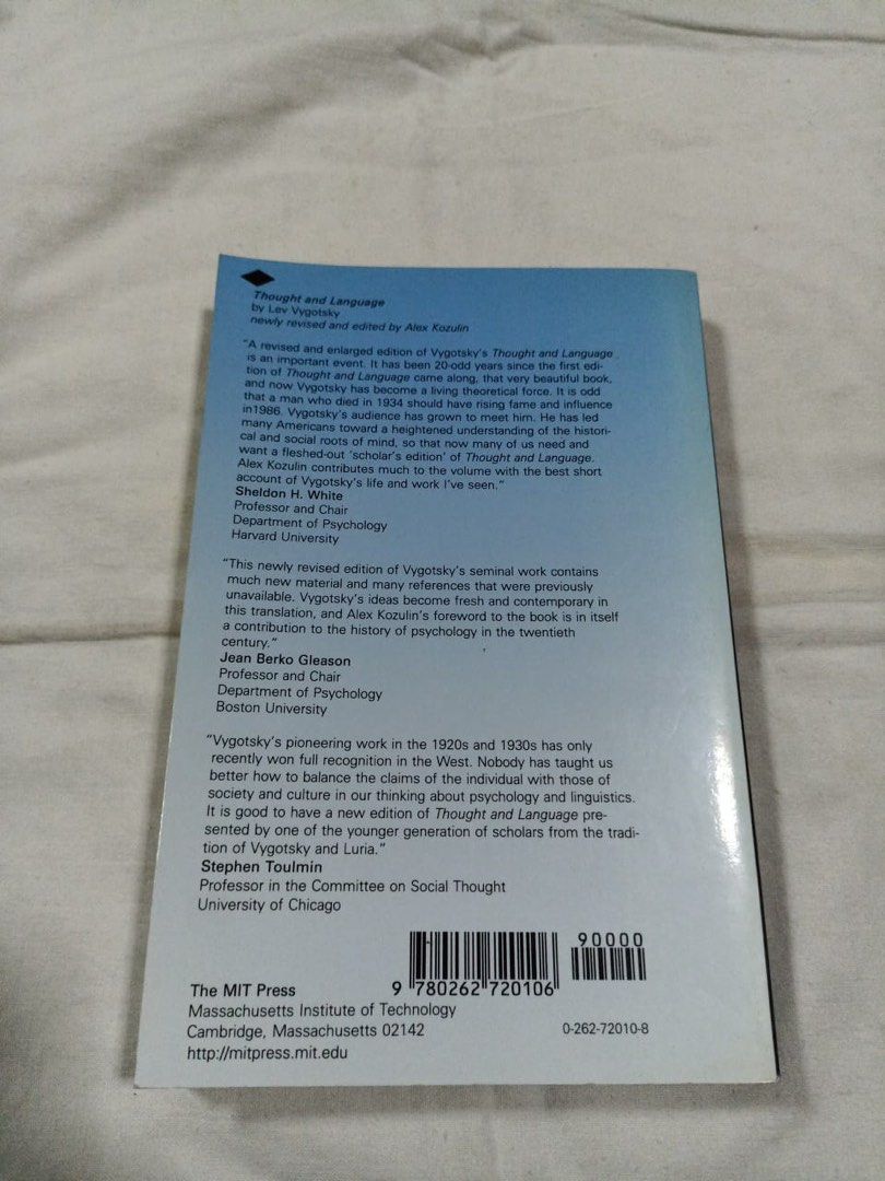 Thought and Language - Lev Vygotsky, Hobbies & Toys, Books & Magazines ...