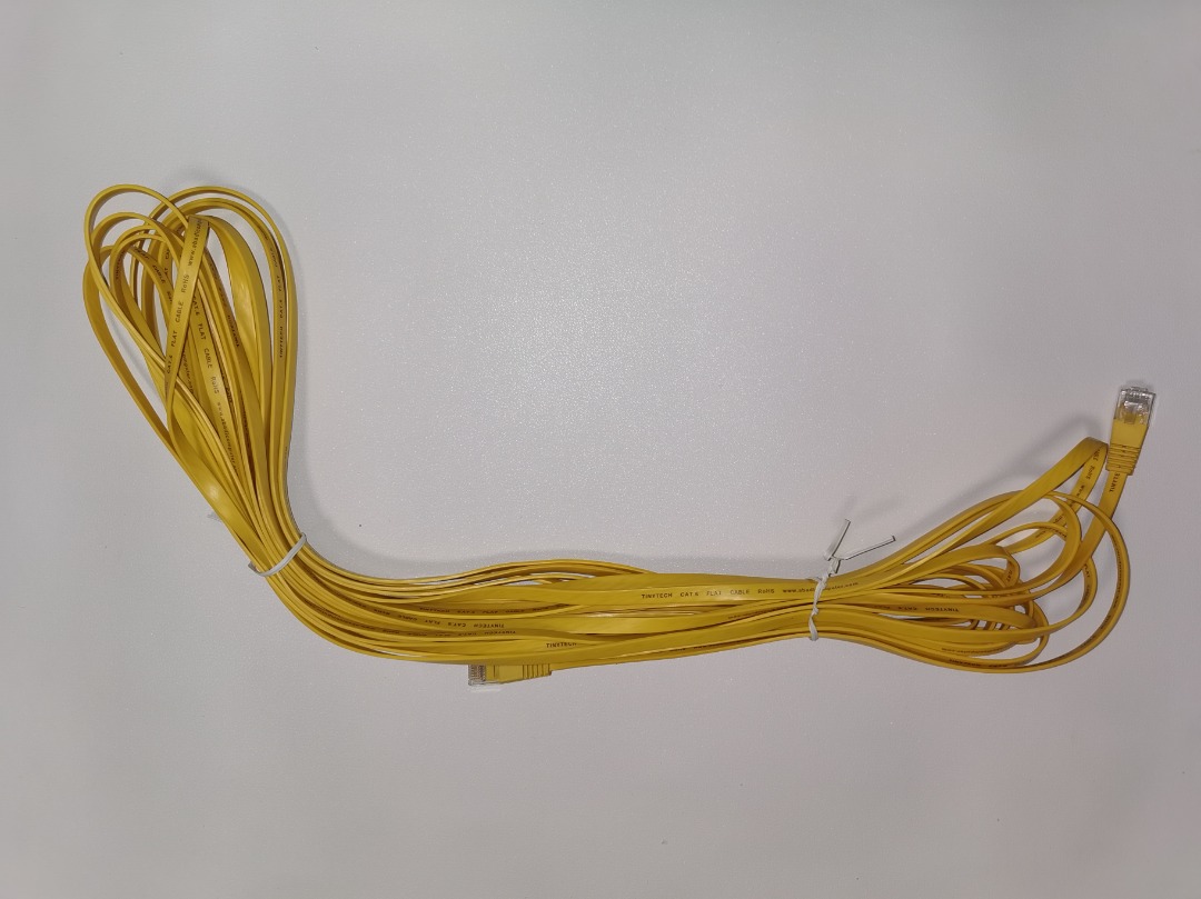TinyTech CAT6 FLAT Cable | 10m, Computers & Tech, Parts & Accessories ...