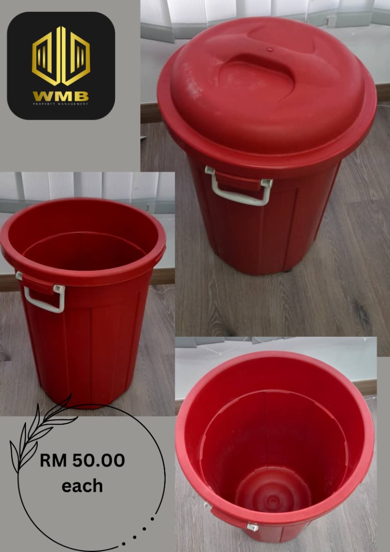 Tong Sampah / Tong Air / Water container, TV & Home Appliances, Kitchen ...