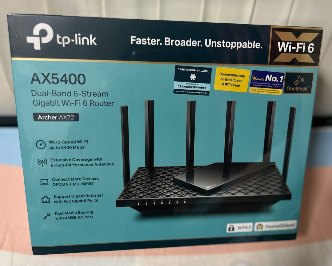 TP-Link AX5400 Dual-Band 6-Stream Gigabit Wifi 6 Router, Computers ...