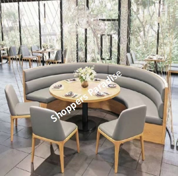 TSDT 00V - 02, KZ 053 Dining Table, Half Circle Booth / Bench w ...