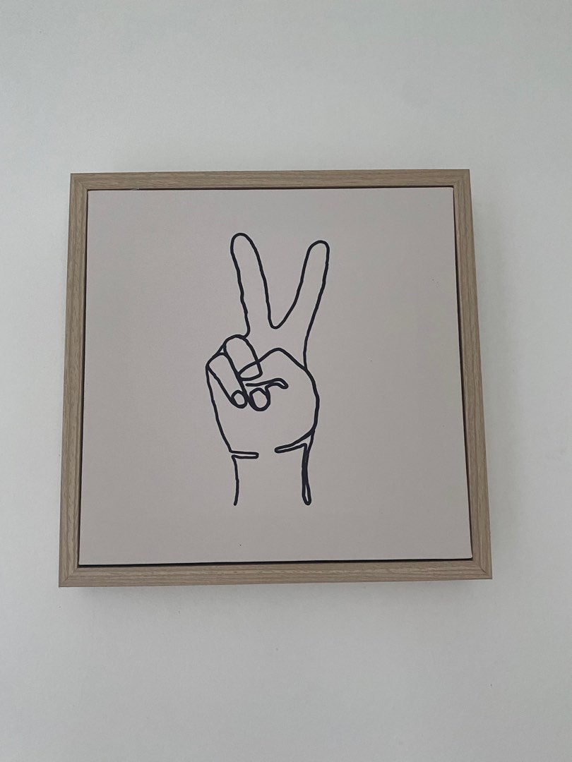 Typo frame canva 24x24, Furniture & Home Living, Home Decor, Frames ...