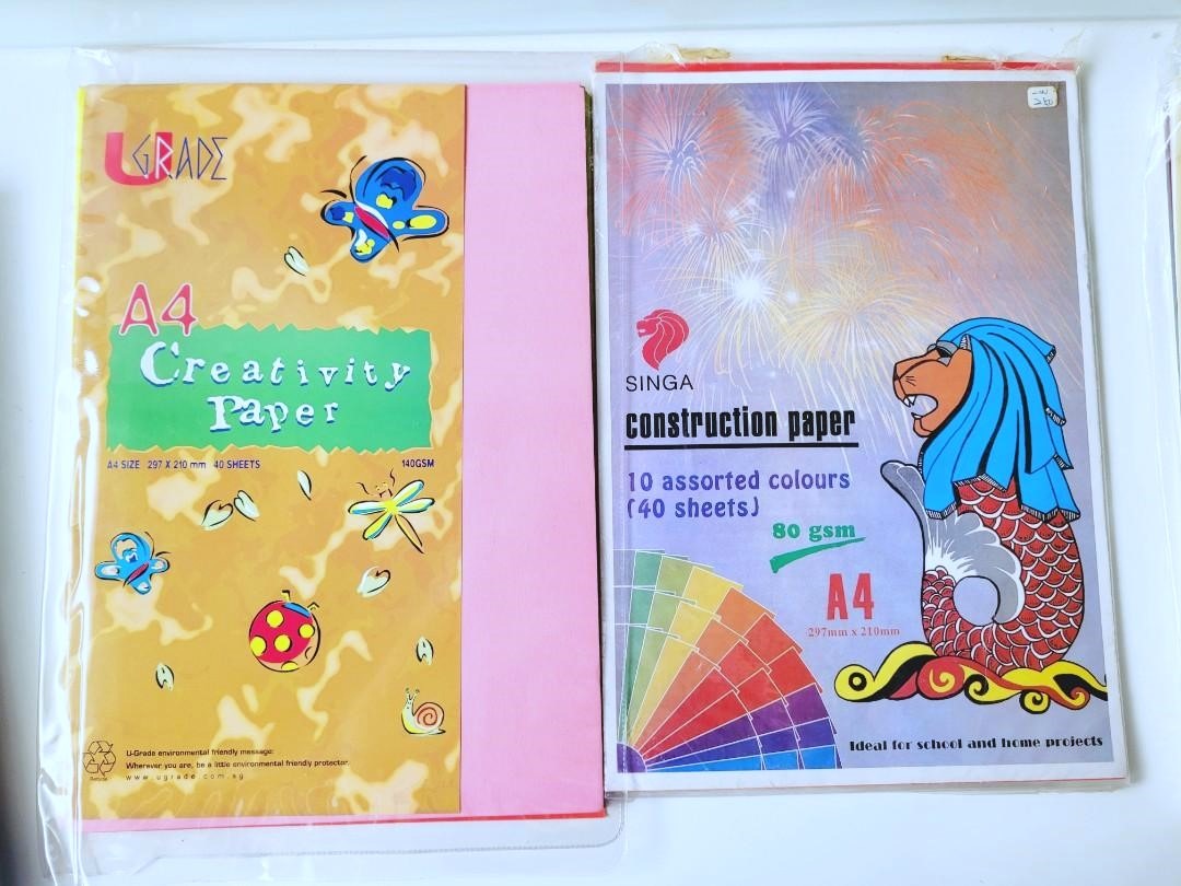 UGrade, Singa Colour papers, Hobbies & Toys, Stationery & Craft ...