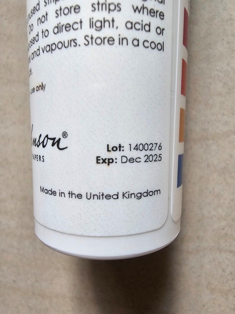 Universal Indicator Strips PH 0-14, Health & Nutrition, Medical ...