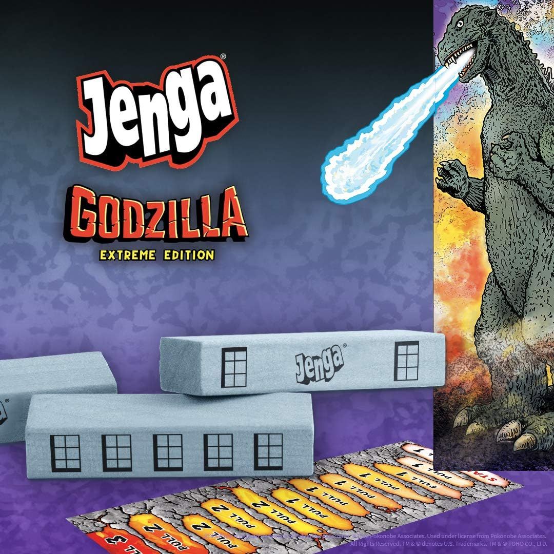 USAOPOLY Jenga: Godzilla Extreme Edition | Based on Classic Monster ...