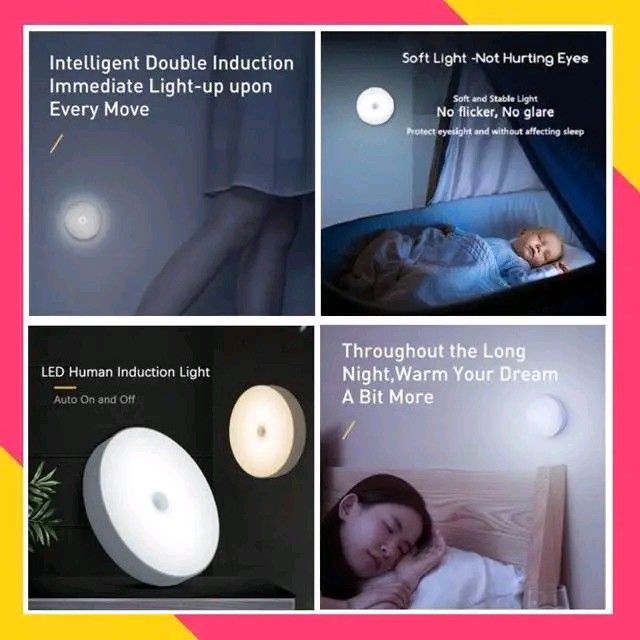 USB Chargeable Mini Night LampTwo Color Touch Dimmable Night Light For ...