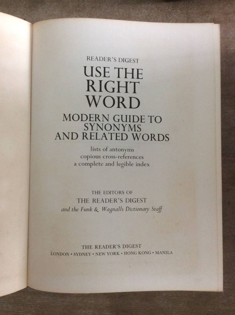 Use the right word: Modern Guide to Synonyms and Related Words, 興趣及遊戲 ...