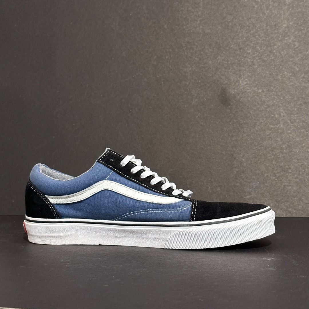 Vans Old Skool Blue Mens Fashion Footwear Sneakers On Carousell