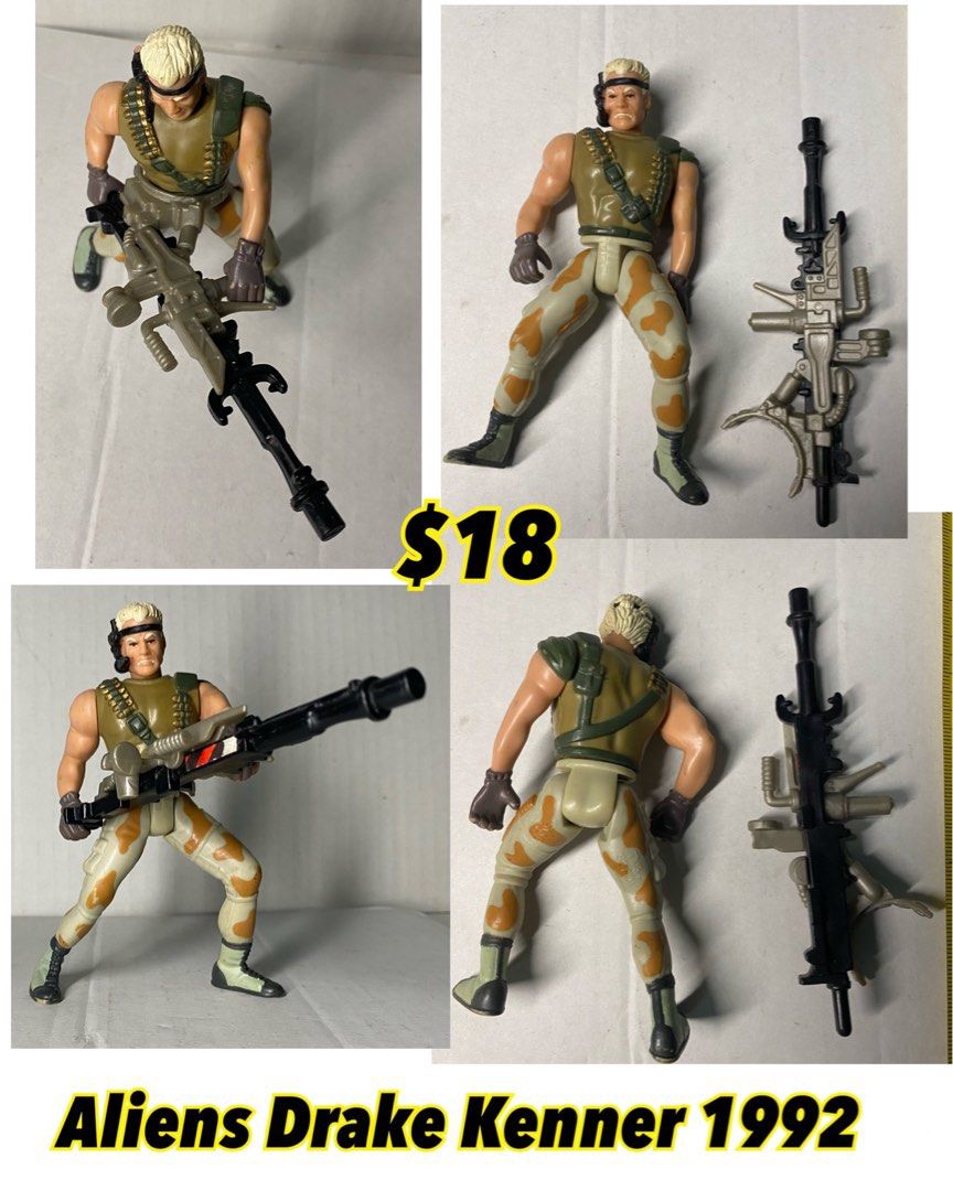 Vintage Kenner Aliens Drake ($18) Terminator ($20) witchblade ($5 ...