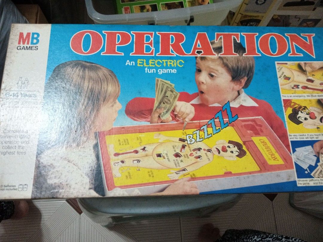 Vintage Operation Ouch, Hobbies & Toys, Toys & Games on Carousell