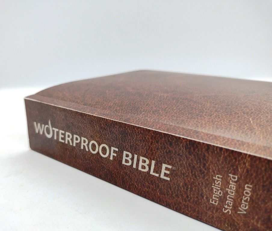 Waterproof Bible, ESV (Brown) on Carousell