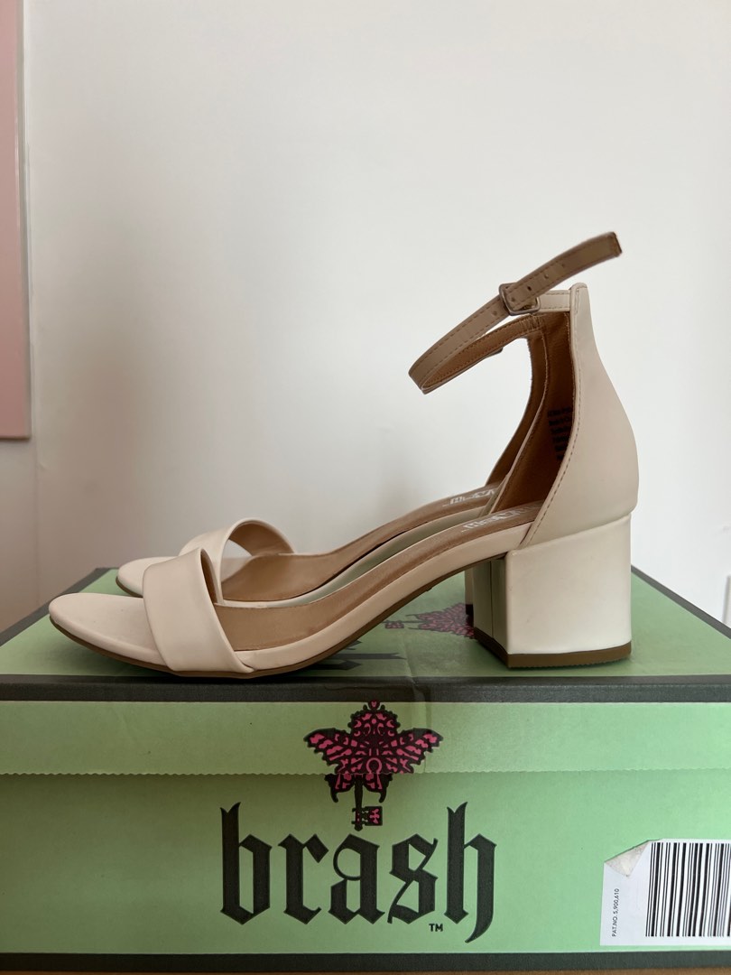 White Leather Heels (Payless) US 7.5, Women's Fashion, Footwear, Flats ...