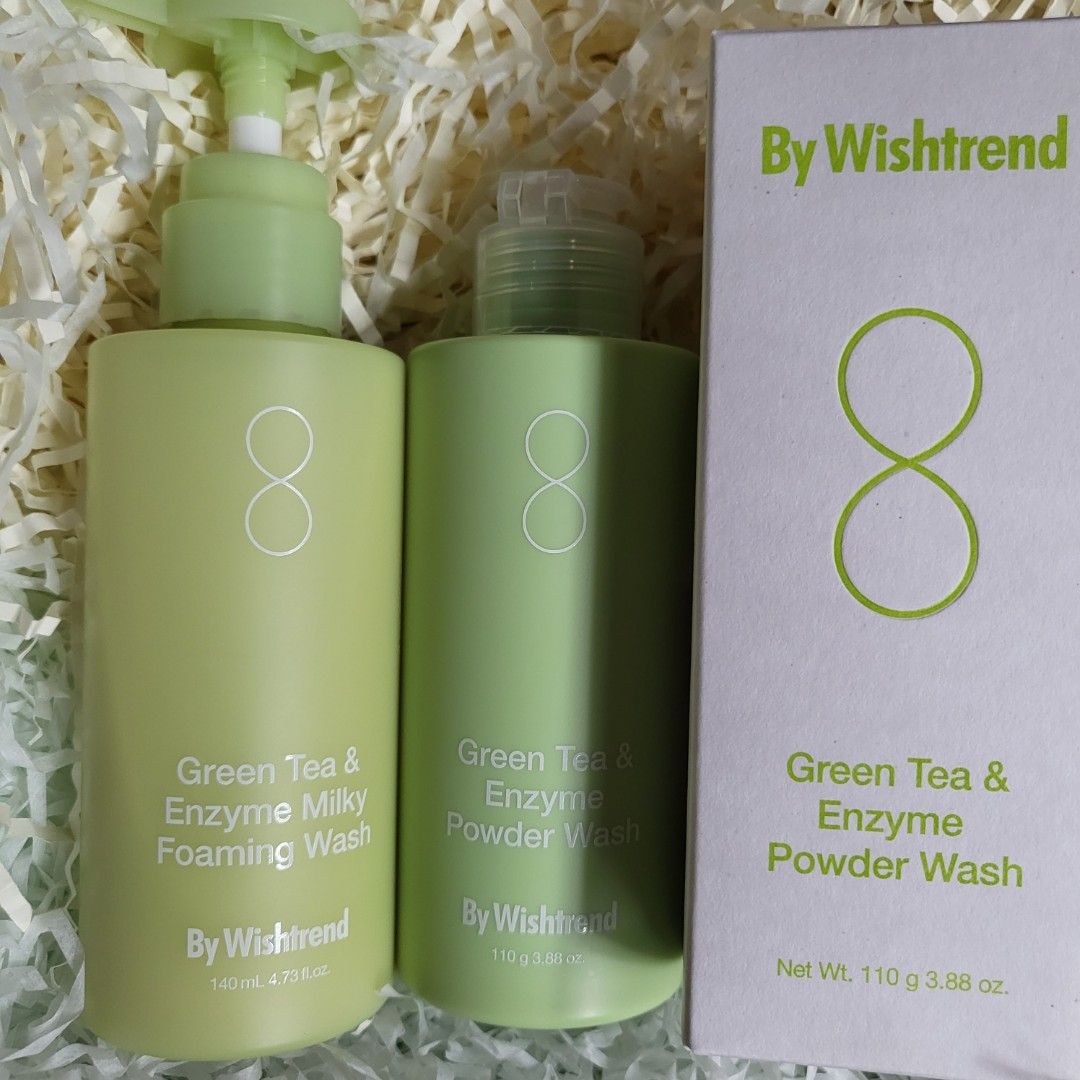 Wishtrend Green Tea & Enzyme Powder Wash / Foaming wash, Beauty ...
