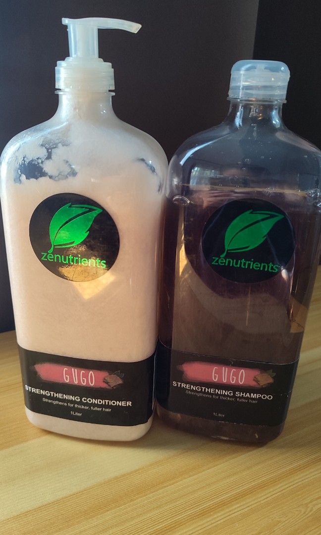 Zenutrients Gugo Strengthening Shampoo and Conditioner 1 Liter on Carousell