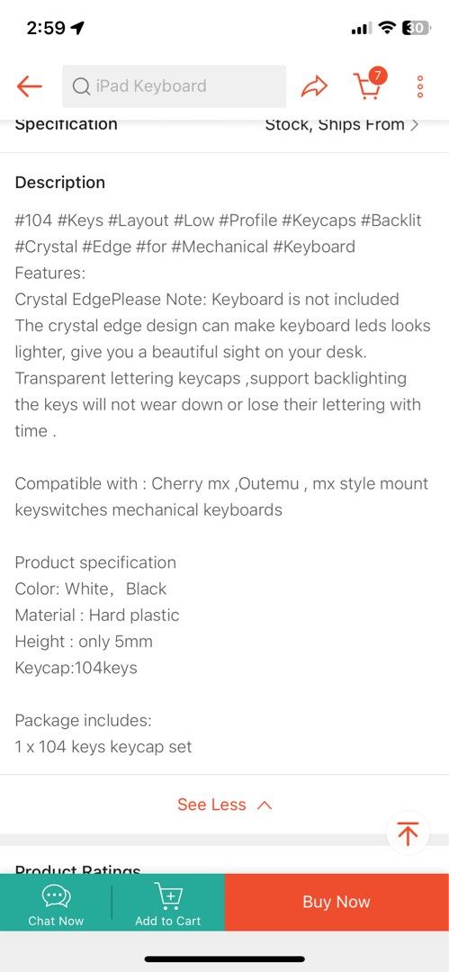 104 keycaps low profile backlit crystal edge mechanical, Computers ...