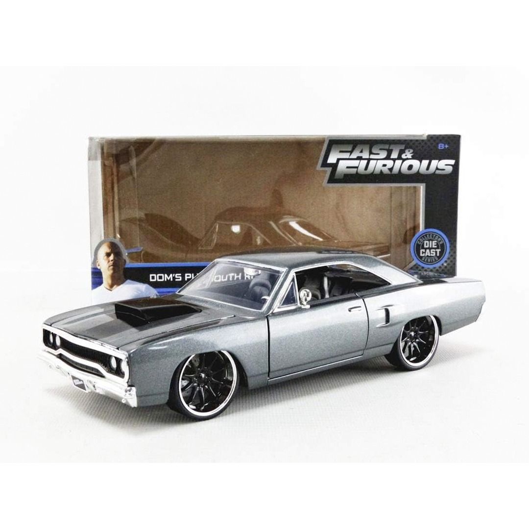 1:24 Fast and Furious Diecast Car DOM's PLYMOUTH ROAD RUNNER, Hobbies ...