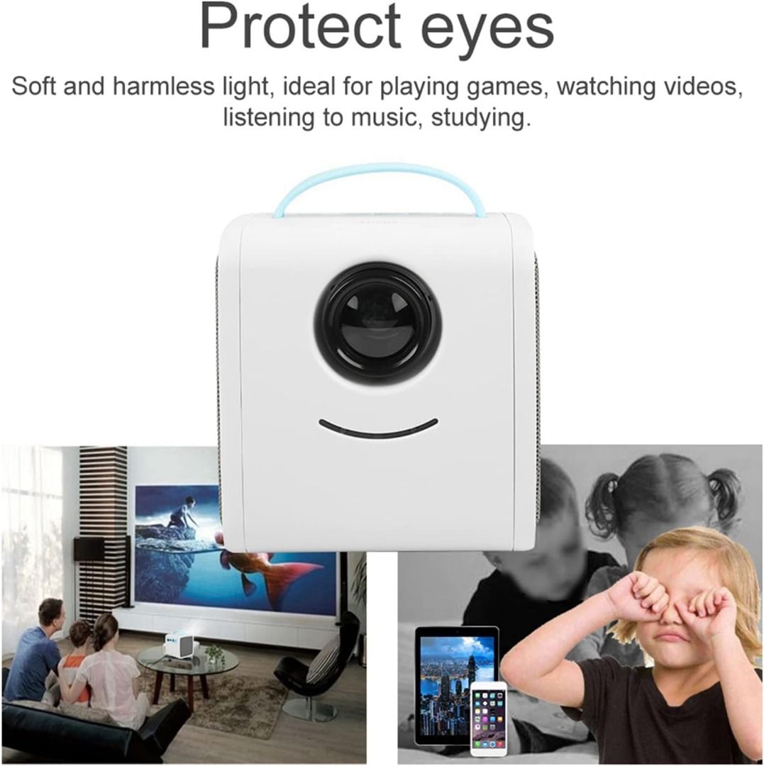 1318) Q2 MINI PROJECTOR, 4:3 HD 1080P PORTABLE LCD PROJECTOR WITH ...