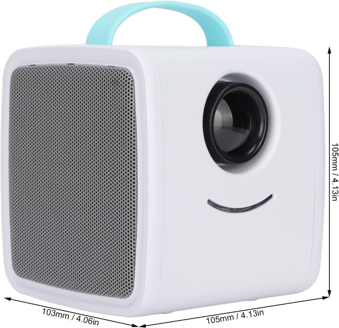 1318) Q2 MINI PROJECTOR, 4:3 HD 1080P PORTABLE LCD PROJECTOR WITH ...