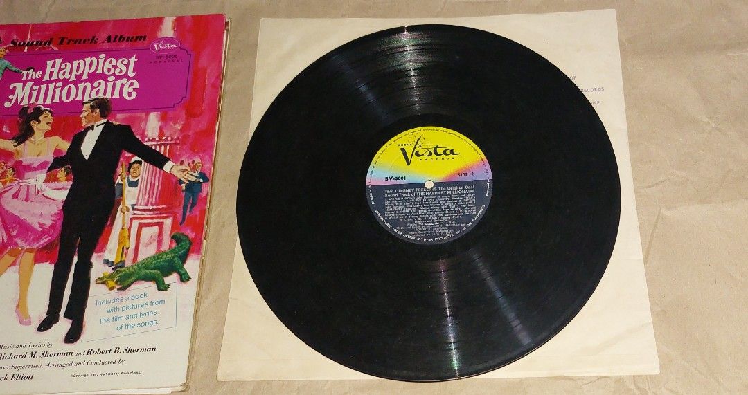 1967 Walt Disney's The Happiest Milionaire Soundtrack Album Collectible ...