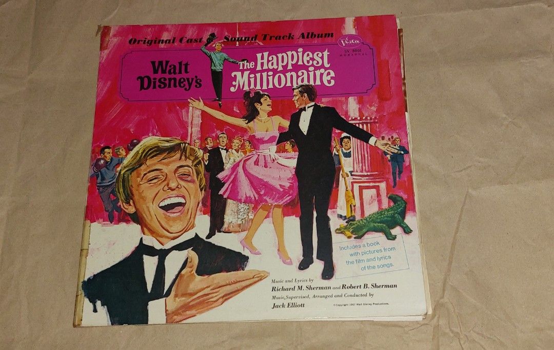 1967 Walt Disney's The Happiest Milionaire Soundtrack Album Collectible ...