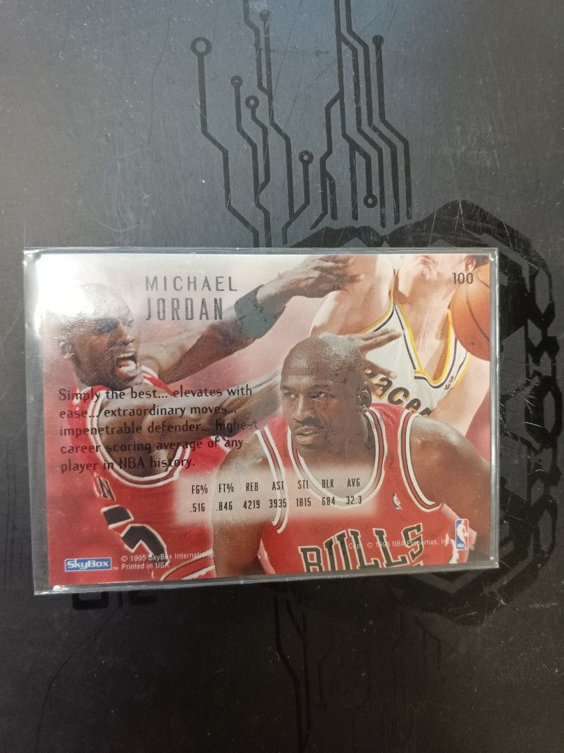 1995-96 SkyBox Air Emotion #100 Michael Jordan Chicago Bulls MINT F3779 ...