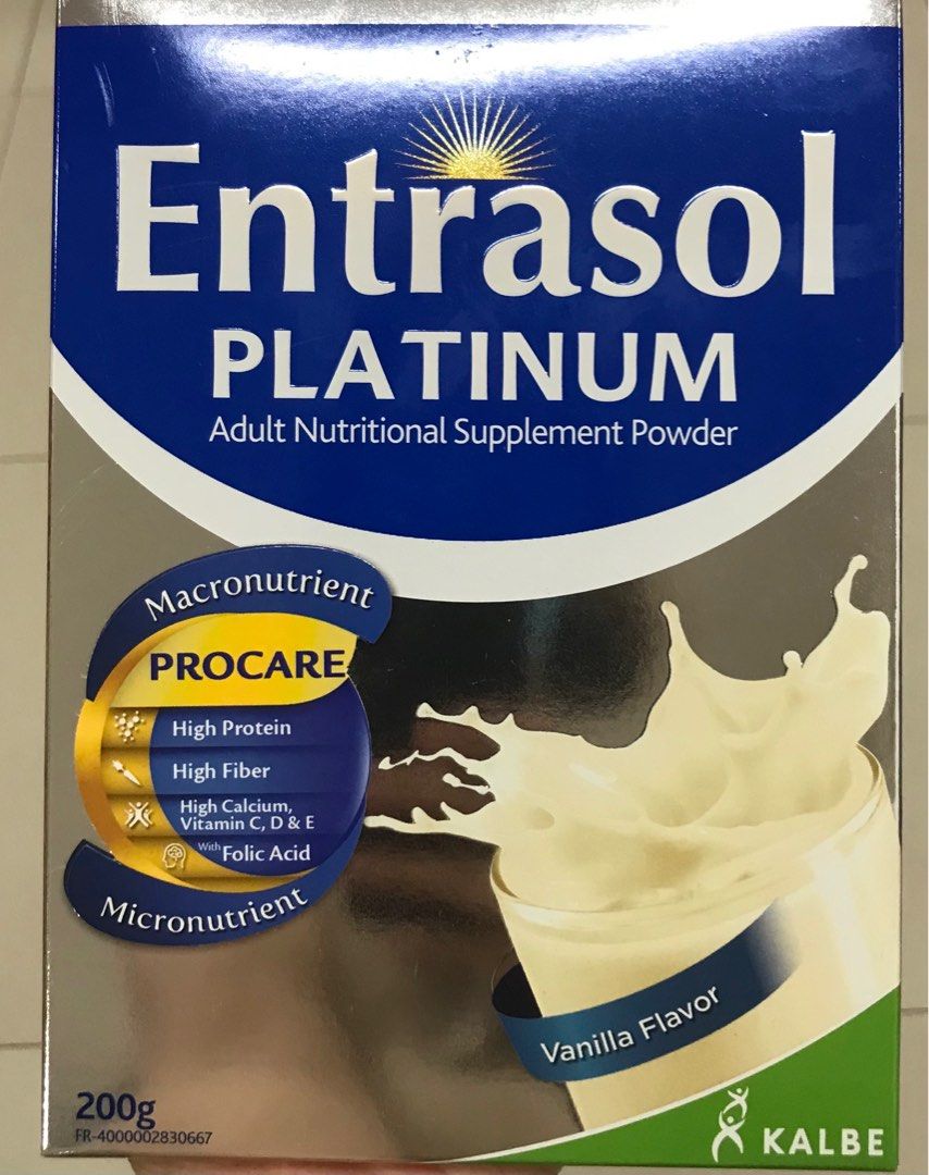 200g Entrasol Platinum Vanilla Flavor Adult Nutritional Supplement ...