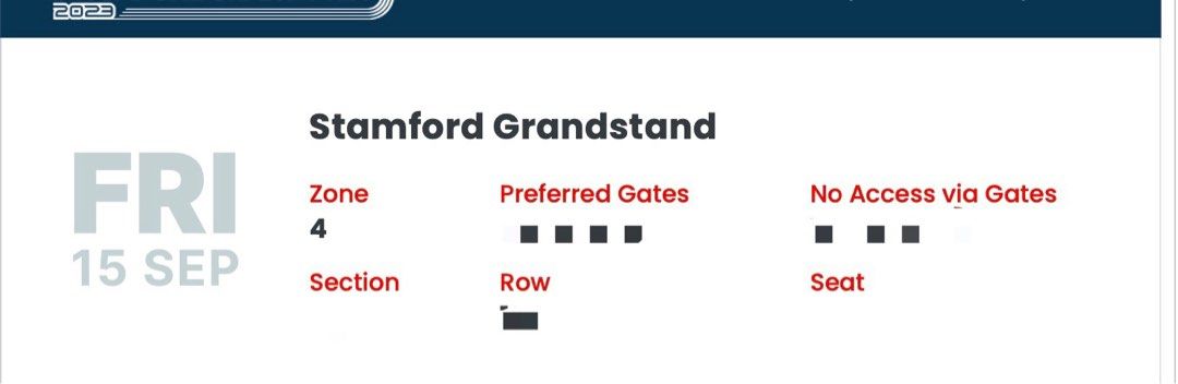 2023 F1 Singapore GP Friday ticket - 1 day Stamford Grandstand, Tickets ...