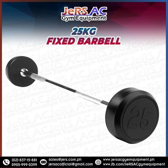 25kg Fixed Barbell Sale, Sports Equipment, Exercise & Fitness, Weights ...