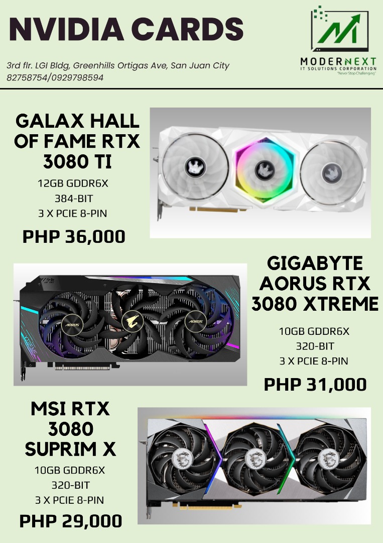 30 Series NVIDIA card, Computers & Tech, Parts & Accessories, Computer ...