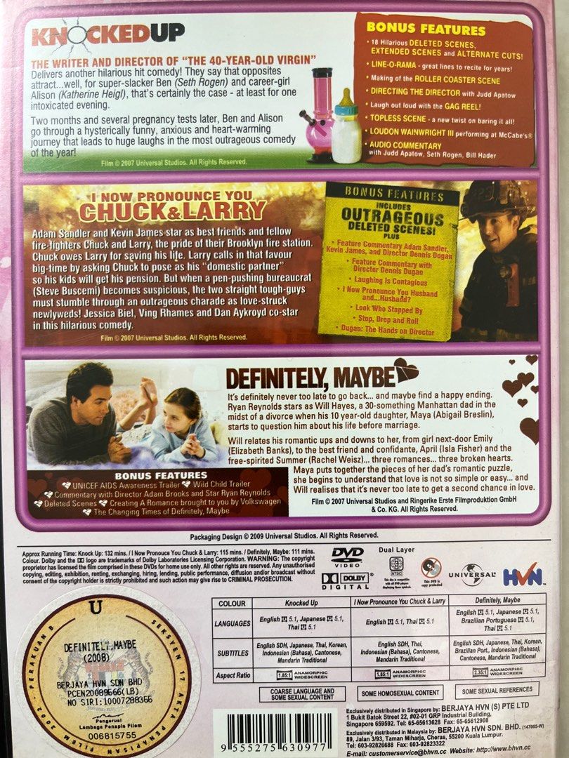 3 ENGLISH MOVIES - ROM COM DVD, Hobbies & Toys, Music & Media, CDs ...