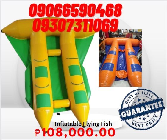 4 seats inflatable Flying Fish For sale on Carousell