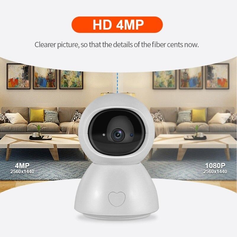4MP HD 5G Baby Camera Wireless Indoor Monitor Infrared Night Vision Two ...