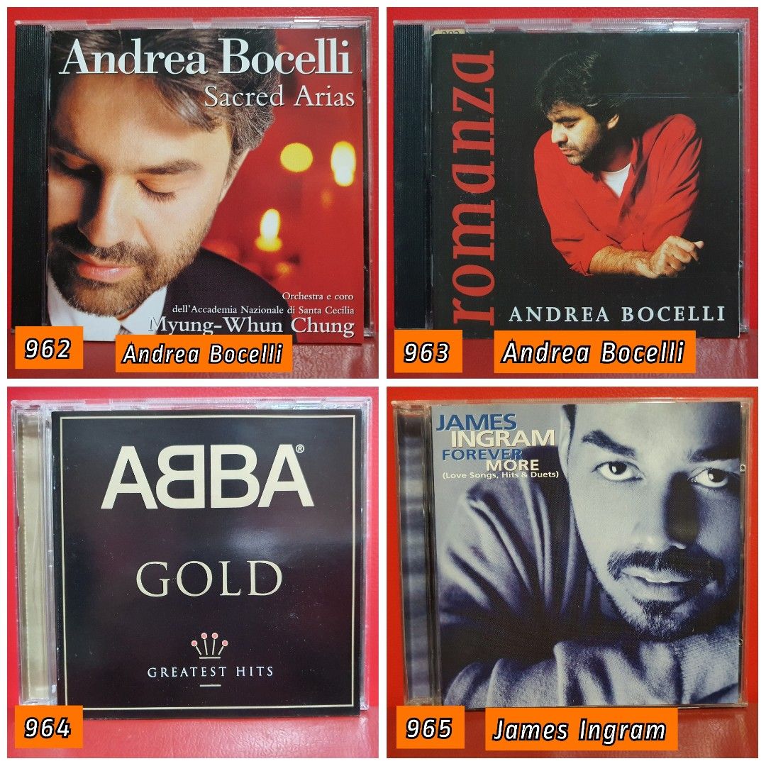 $6 CD #02 James Ingram ABBA Andrea Bocelli Morissette Daryl Hall REM ...