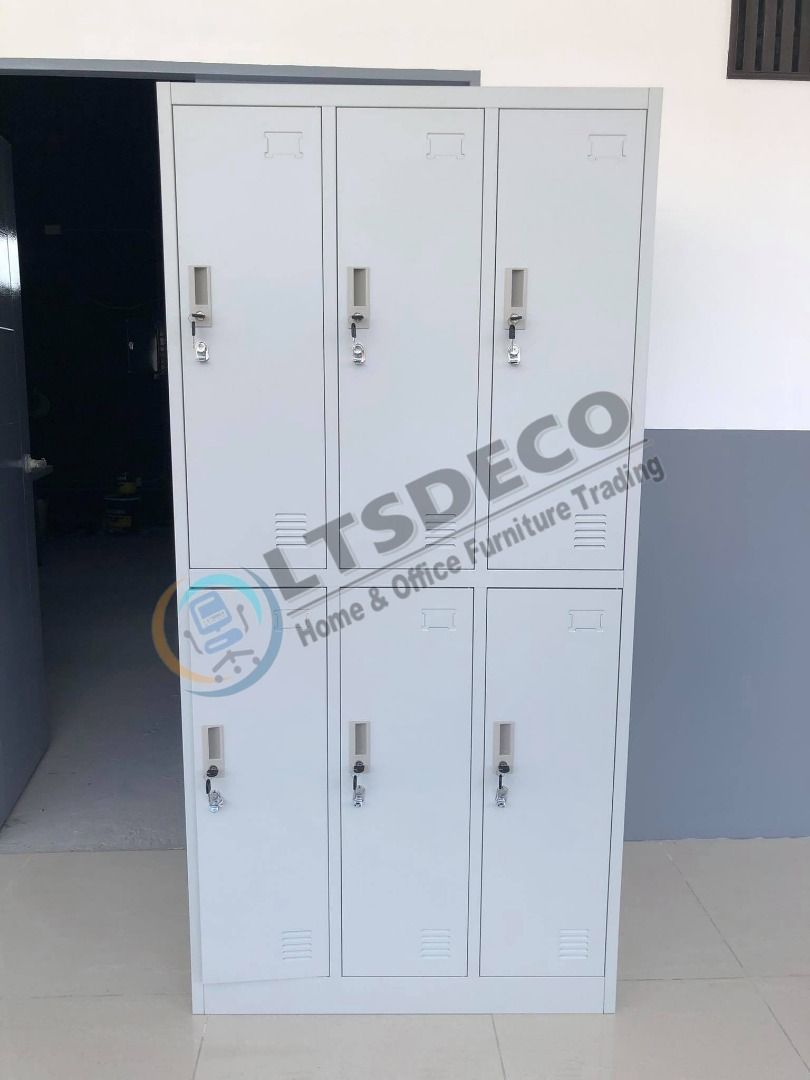6 DOOR STEEL LOCKER OFFICE PARTITION FURNITURES | METAL LOCKERS on ...