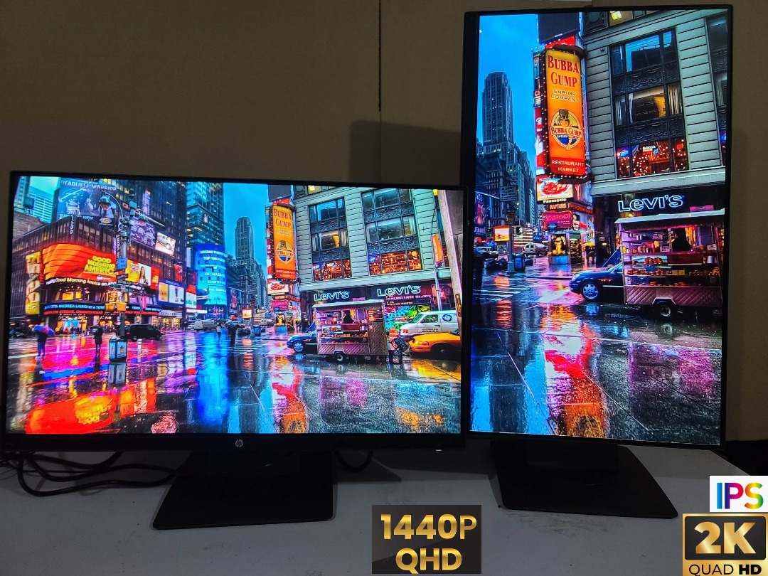70pcs HP 27" 1440p 2K Reso QHD Frameless IPS Gaming monitor,Rotate ...
