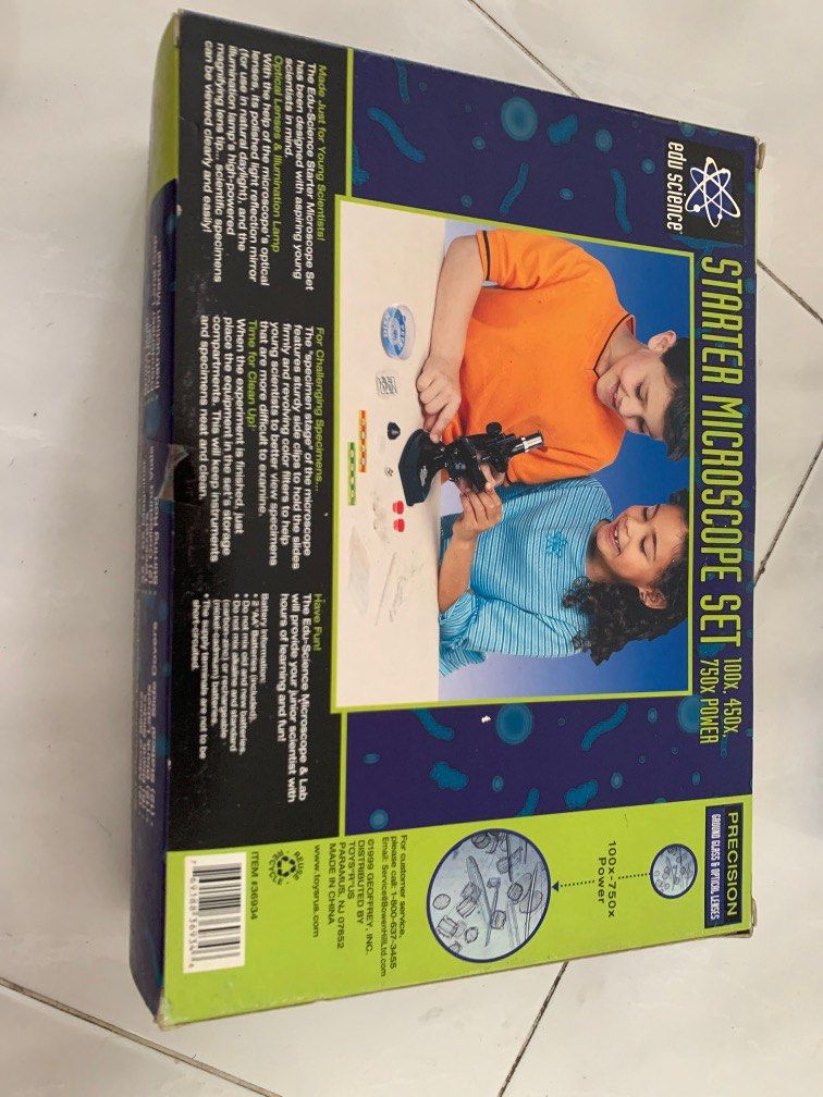 (RENT) 8+ EduScience Starter Microscope set, Hobbies & Toys, Toys ...