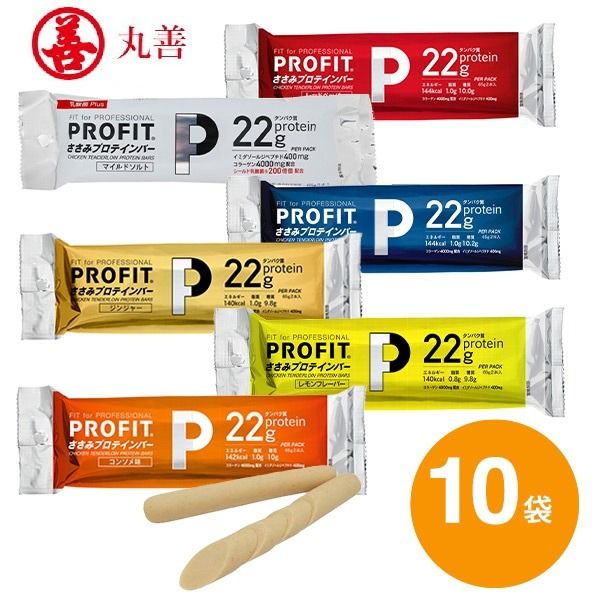 [日製常溫即食] 丸善 PROFIT 雞柳蛋白棒 Sasami Protein Bar 10包, 嘢食 & 嘢飲, 包裝食物&即食食物 - Carousell