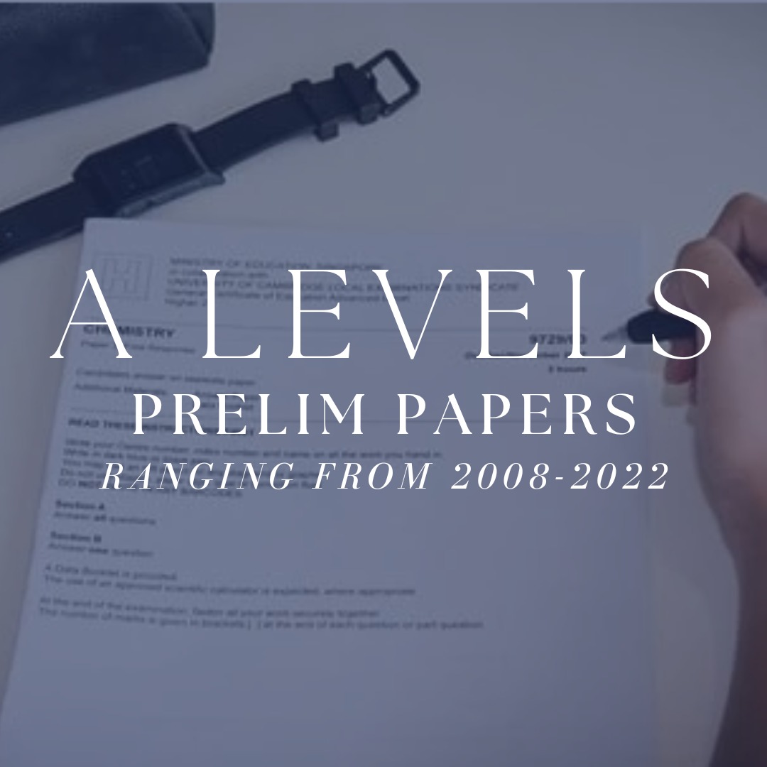 A Levels Preliminary Papers Over the Years Comprehensive, Hobbies ...